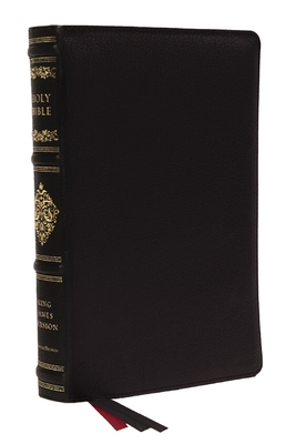 NKJV, Thinline Reference Bible, Large Print, Premium Goatskin Leather ...
